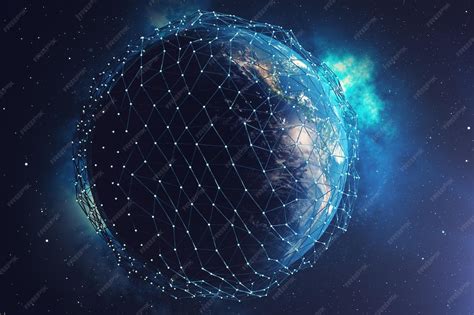 3d 렌더링 공간에서 행성 지구를 통해 네트워크 및 데이터 교환입니다 지구 지구 주위에 연결 라인입니다 글로벌 국제 연결성 Nasa에서 제공한 이 이미지의 요소