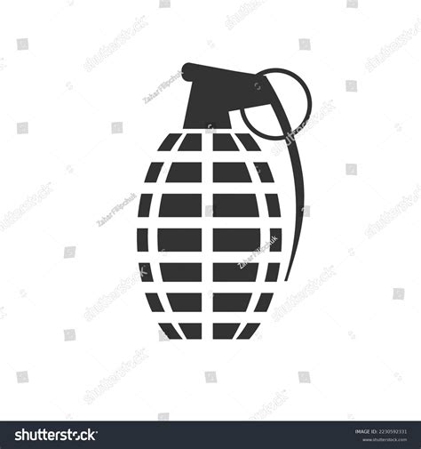 Grenage Icon Explosion Element Background Vector Stock Vector Royalty