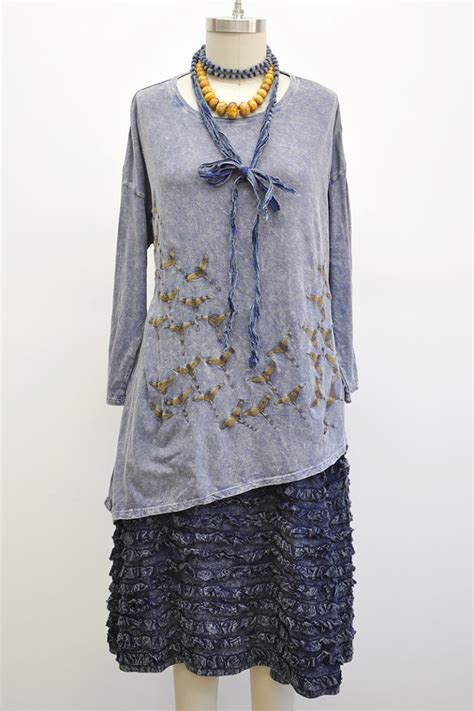 Crane T Shirt Long Sleeve Krista Larson Designs