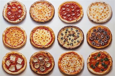 Assorted Pizza Toppings A Delicious Visual Feast Premium Ai Generated