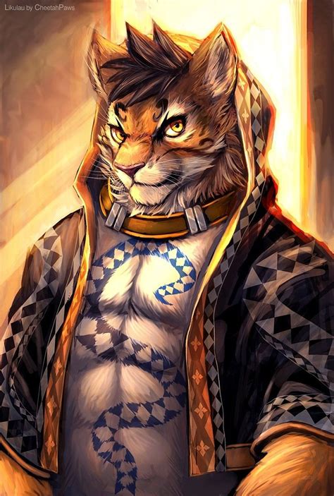 Terik Male Furry Anime Furry Anime Wolf Cat Character Character