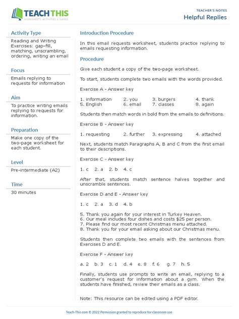 Helpful Replies Pdf