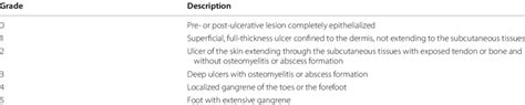 Meggit Wagner Ulcer Classification System [3] Download Scientific Diagram