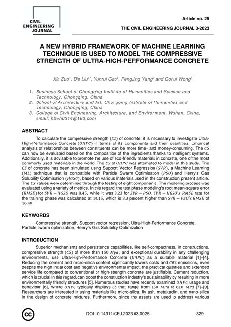 Pdf Modeling The Compressive Strength Of Ultra High Performance