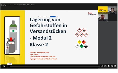 Lagerung Von Gefahrstoffen Klasse 2 Fortsetzung Der Webinar Reihe