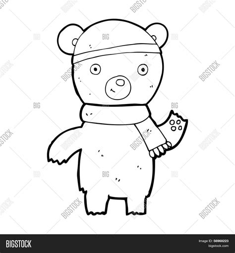 Cartoon Waving Teddy Vector And Photo Free Trial Bigstock