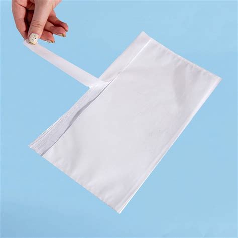 Merah Biru Putih Tersuai Jelas Pelekat A5 Senarai Pembungkusan Pouch Pelekat Diri Kalis Air