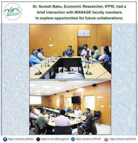 Glad To Interact With Senior Directors Of Manage National Institute