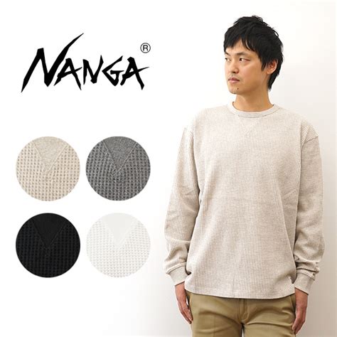 Nanga（ナンガ） ロンt 長袖 Tシャツ エコハイブリッド ワッフル ロングスリーブティー メンズ レディース 大きいサイズ ブランド