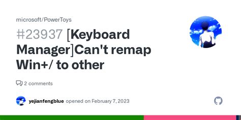 [keyboard manager]can t remap win to other · issue 23937 · microsoft