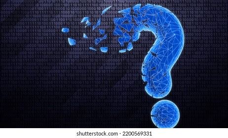 177 Particles 3d Question Mark Images Stock Photos 3D Objects