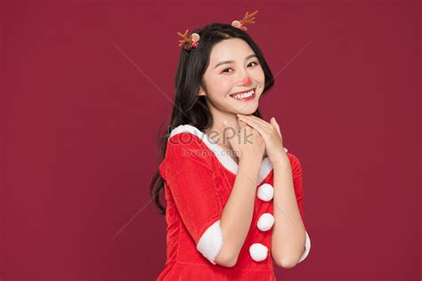 Sweet Beauty Sex Christmas Elk Makeup Picture And Hd Photos Free