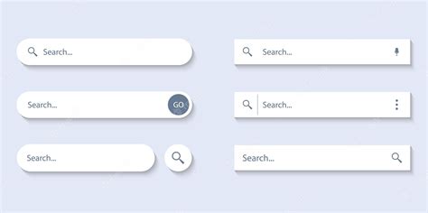 Premium Vector Search Bar For Ui Design And Web Site Search Address