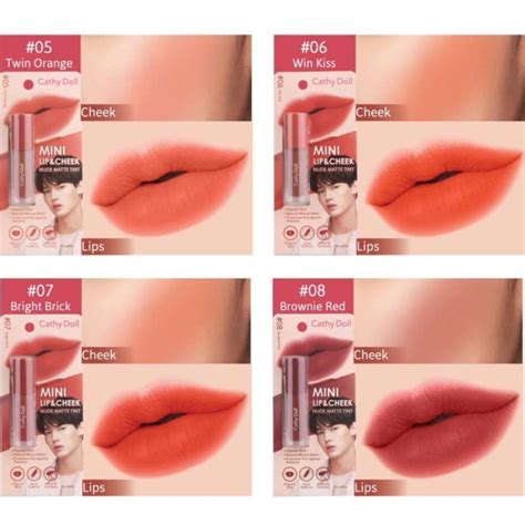 Jual Cathy Doll Mini Lip And Cheek Nude Matte Tint Win Metawin Tine