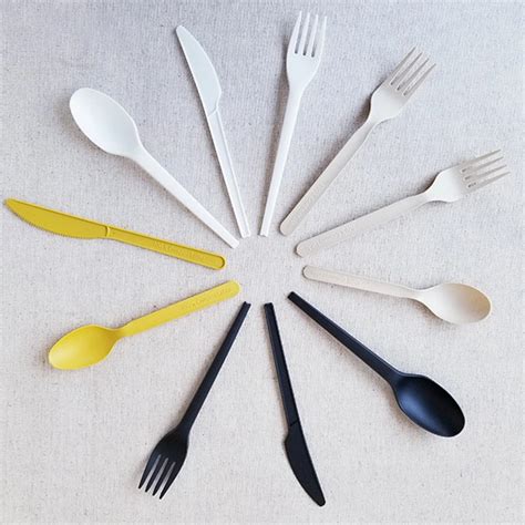 Disposable Biodegradable PLA Spoon Plastic Spoon For Restaurant Compostable Cornstarch Food