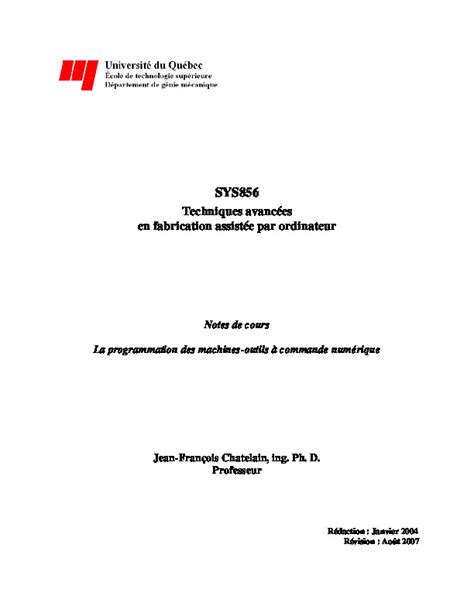 Notes Cours Programmation Apt Pdfcoffeecom