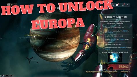 Warframe How To Unlock Europa Junction A Europa Junction Guide Youtube