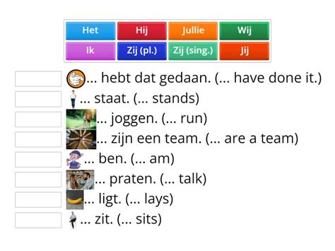 Pronouns Dutch English Match Up