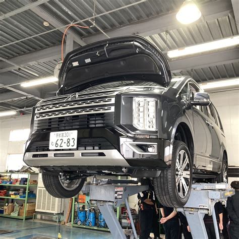 自動車整備学科 東日本三菱自動車販売株式会社様による 企業説明会と自動車整備実習が行われました国際テクニカルデザイン自動車専門学校