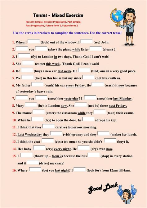 Tenses Worksheet On Purchases