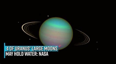 4 Of Uranus Large Moons May Hold Water Nasa Ibtimes India