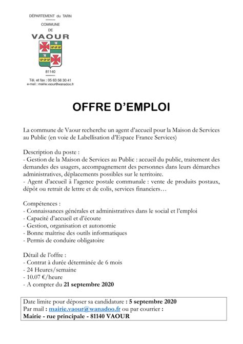 Template D Offre D Emploi Financial Report