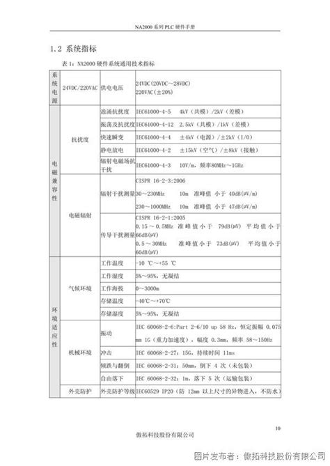 傲拓科技na2000系列plc硬件手册v246