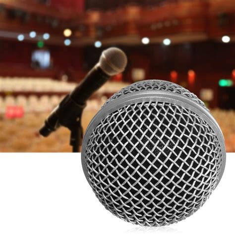Metal Replacement Head Mesh Microphone Grille For Shure Sm58 Nice V0w7