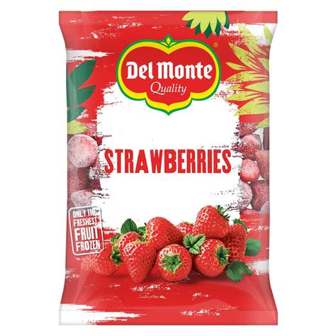 Del Monte Strawberries 350g Frozen Fruit Smoothies And Ice Iceland Foods