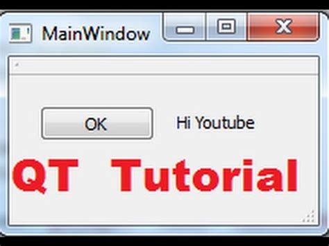 Qt Tutorials For Beginners First Qt Gui Widget Application