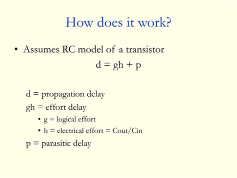 ppt logical effort a method to optimize circuit topology powerpoint