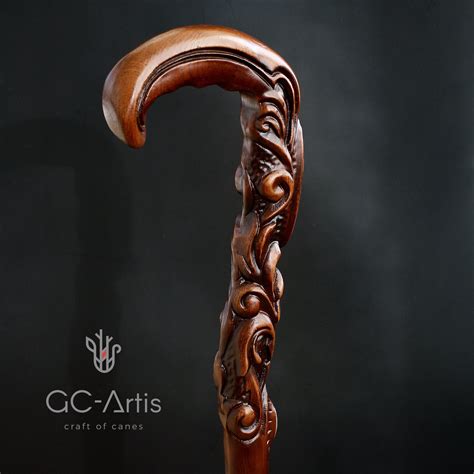 Christian Cross Wooden Walking Cane Pilgrim Stick Gc Artis Walking