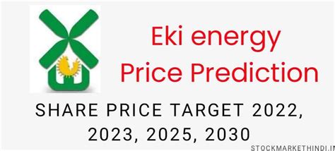 Eki Energy Share Price Target 2022 2025 2030 Multibagger Share