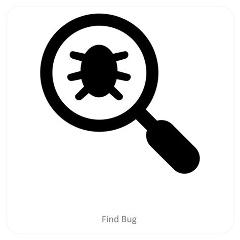 Premium Vector Find Bug And Search Icon Concept