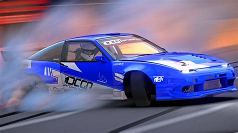 DCGP S9 Nissan 180sx At ESDA Long Beach Assetto Corsa Drifting Gameplay
