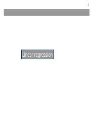 Basic Statistics ANOVA In Linear Regression Ppt Linear Regression Simple Linear