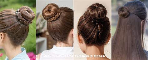 Teenitor Hair Bun Maker Kit 4pcs Medium Donut Shapers