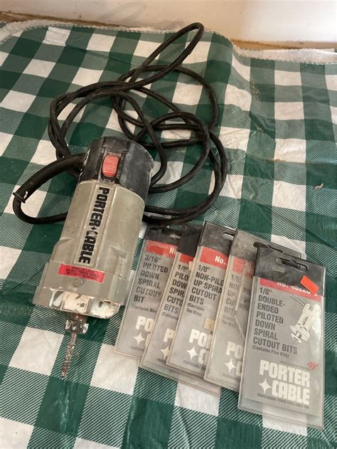 Porter Cable Model 7399 Hd Power Unit With Lot Of Bits Drywall Cut