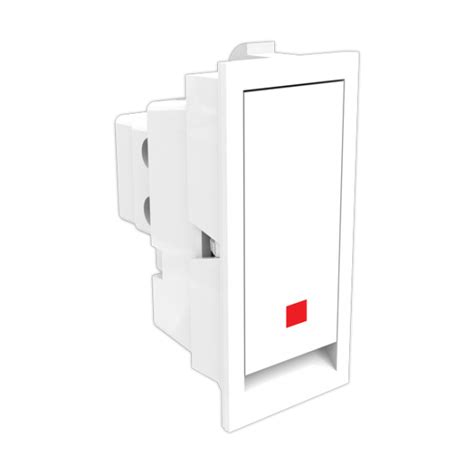 Glisten Flat One Way Switch With Indicator Brighten Your Space Girish Switches