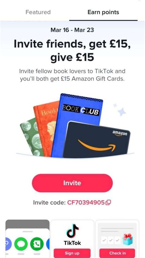 Tiktok Referral Code Free Amazon Voucher Saving In London City