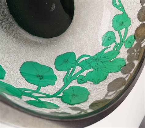 1930s Art Deco Daum Nancy Glass Bowl Silver Overlay For Sale At 1stdibs