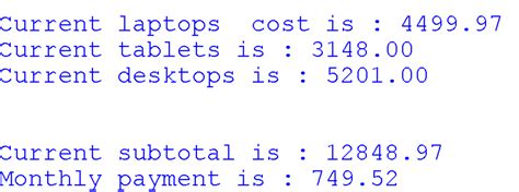 solved write program that calculates the cost of a