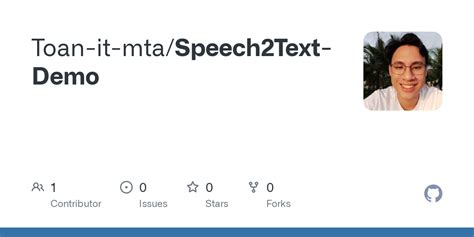 Github Toan It Mtaspeech2text Demo