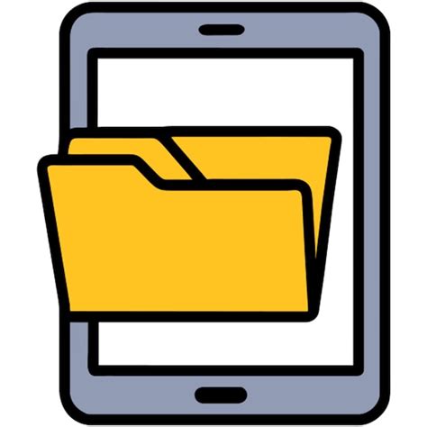 Premium Vector Cell Phone And A Folder Icon