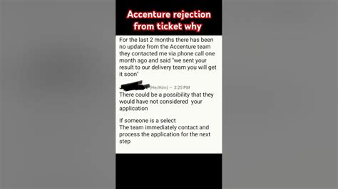 Accenture Rejection October Batch From Raise Query Accenturerejectionnews Accenture Shorts