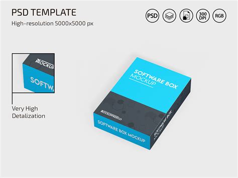 Software Box Mockup Psd Behance