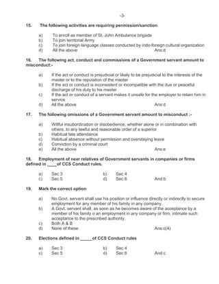 Dlscrib Pdf Ccs Conduct Rules Mcqs Dl