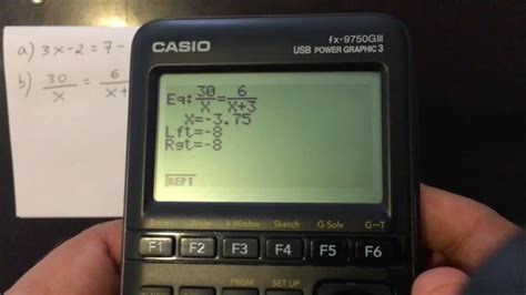 Como Resolver Ecuaciones Despejar X Con Calculadora Casio Fx 9750giii