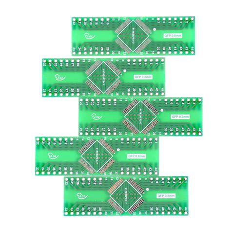 5 Pcs 44 Pin Pitch 0 8 Mm To Dip 44 2 54 Mm Adapter Pcb Board Converter
