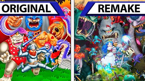 Ghosts N Goblins Resurrection Original Vs Remake Graphics